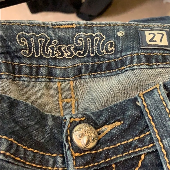 Miss Me | Jeans | Miss Me Signature Boot 2733 Dark Distressed Blue ...